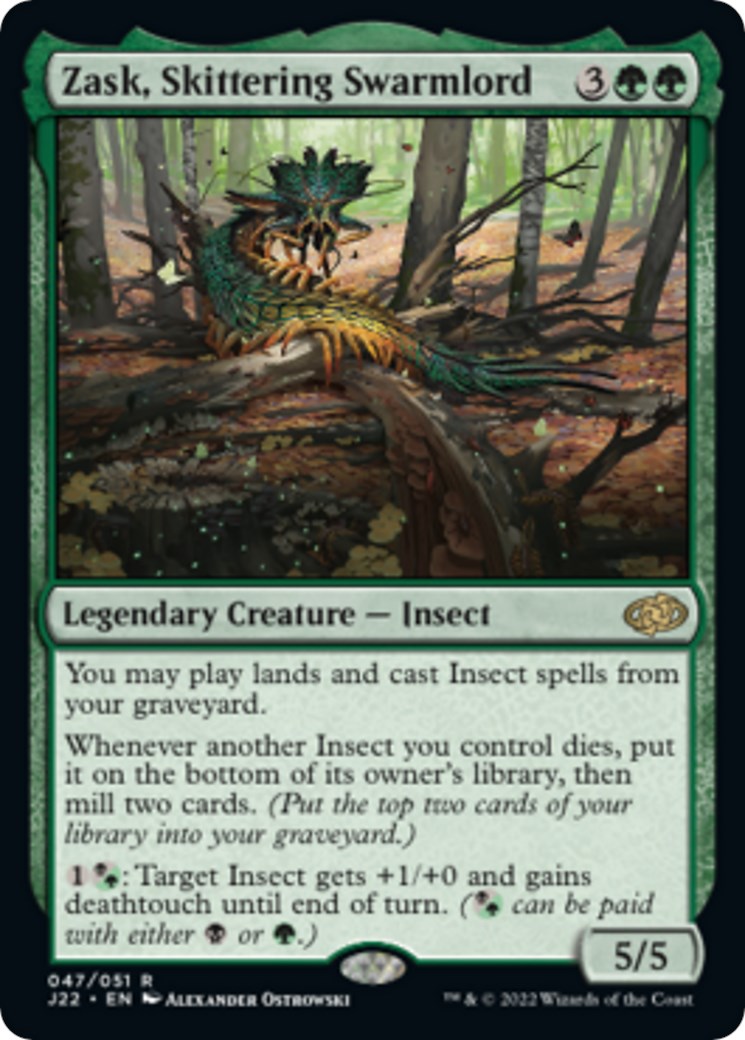 Zask, Skittering Swarmlord - Jumpstart 2022 - Magic: The Gathering