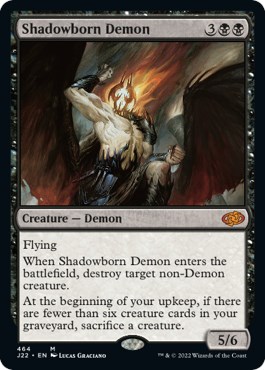 Shadowborn Demon - Jumpstart 2022 - Magic: The Gathering