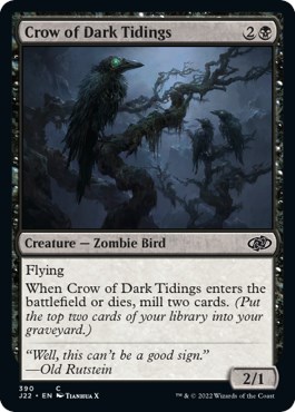 Crow of Dark Tidings - Jumpstart 2022 - Magic: The Gathering