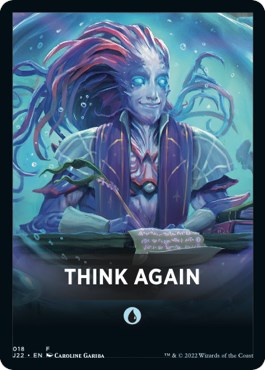Think Again Theme Card - Jumpstart 2022 - Magic: The Gathering