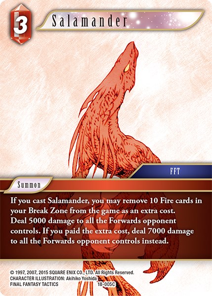 Salamander - Resurgence of Power - Final Fantasy TCG