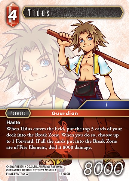 Tidus - Resurgence of Power - Final Fantasy TCG