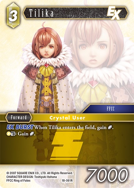 Tilika EX - Resurgence of Power - Final Fantasy TCG