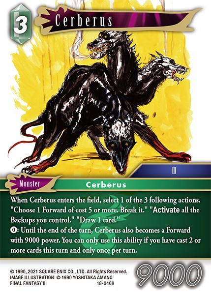 Cerberus - Resurgence of Power - Final Fantasy TCG