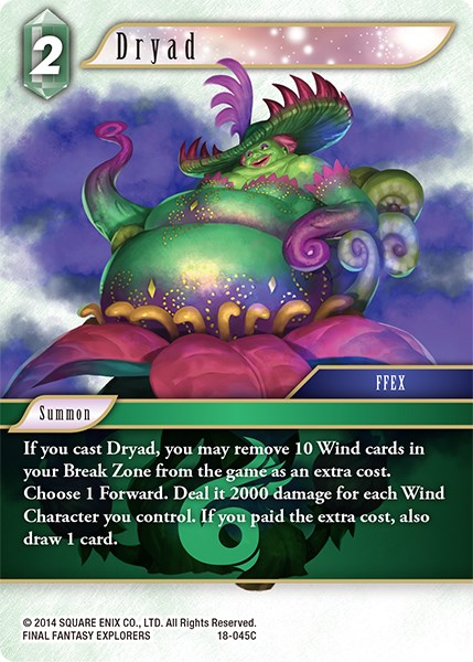 Dryad - Resurgence of Power - Final Fantasy TCG