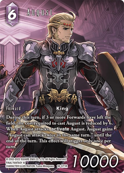 August (Full Art) - Resurgence of Power - Final Fantasy TCG