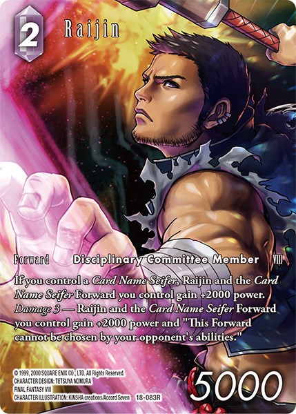 Raijin (Full Art) - Resurgence of Power - Final Fantasy TCG