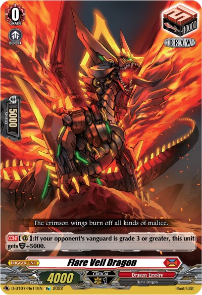 Flare Veil Dragon - Raging Flames Against Emerald Storm - Cardfight ...