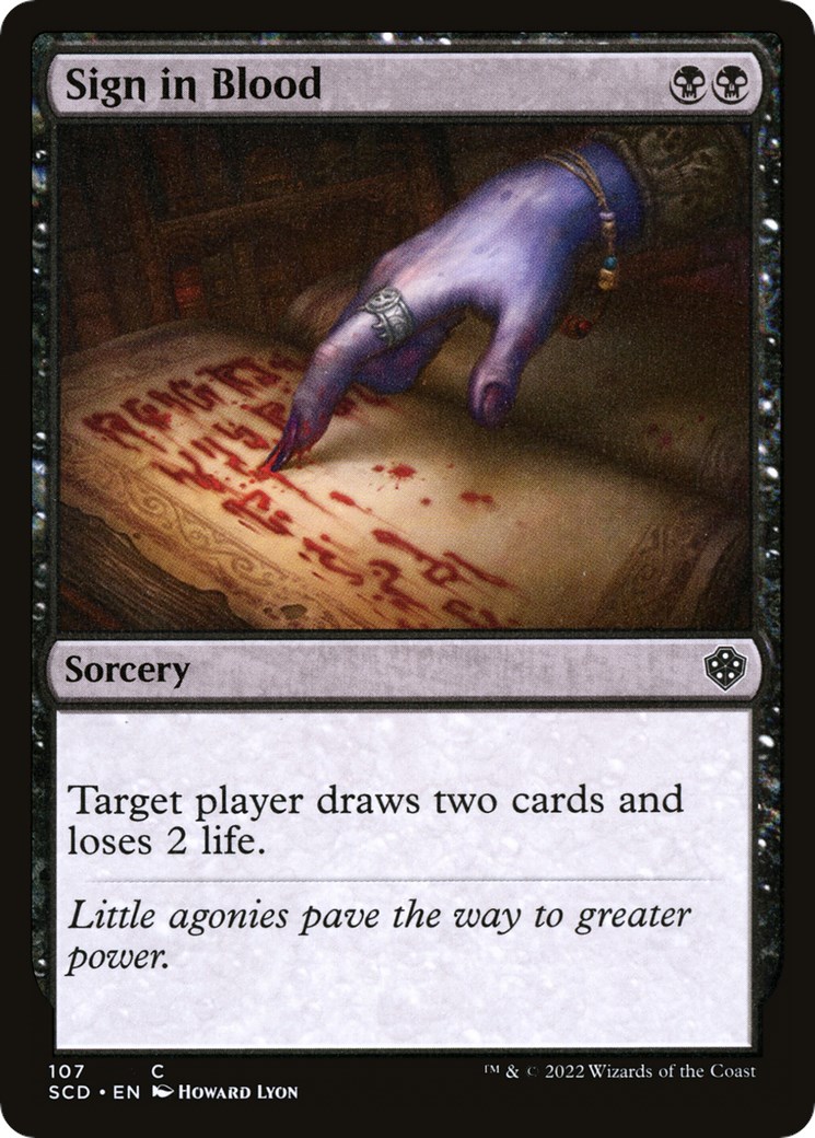 Sign in Blood - Starter Commander Decks - Magic: The Gathering