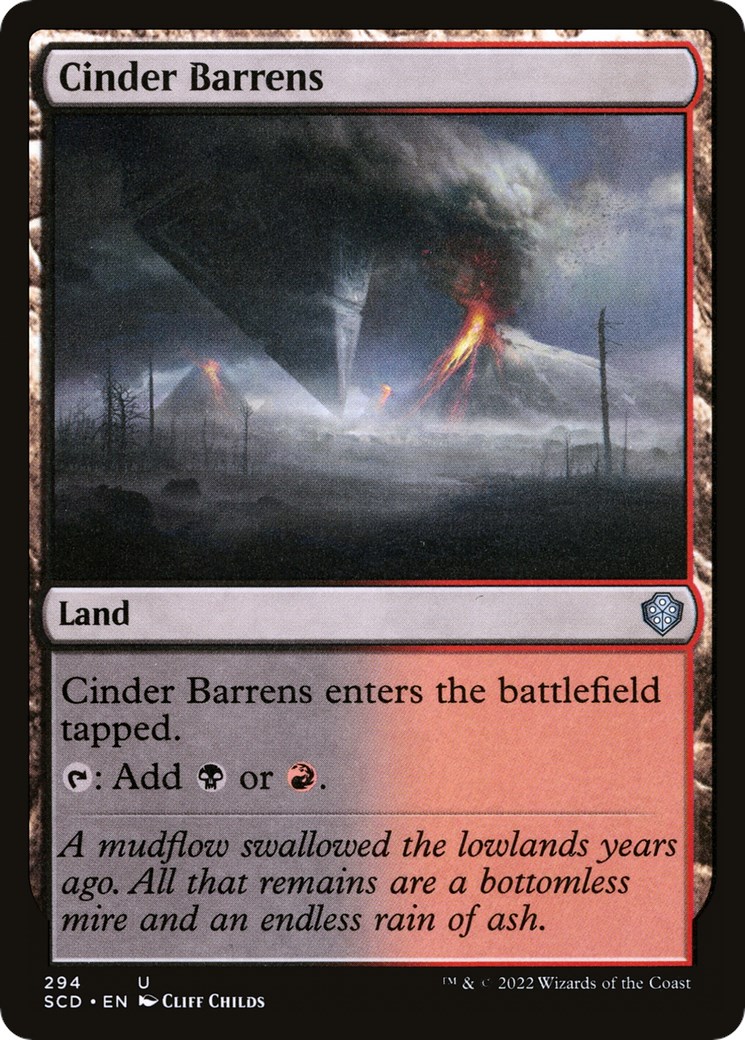 Cinder Barrens - Starter Commander Decks - Magic: The Gathering