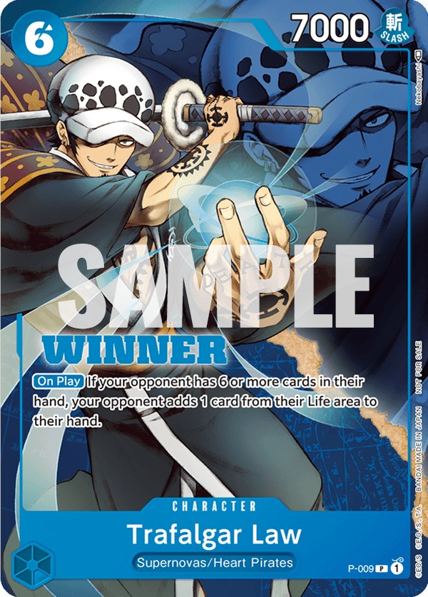 Trafalgar Law P 009 Winner Pack Vol 1 One Piece Promotion Cards One Piece Card Game