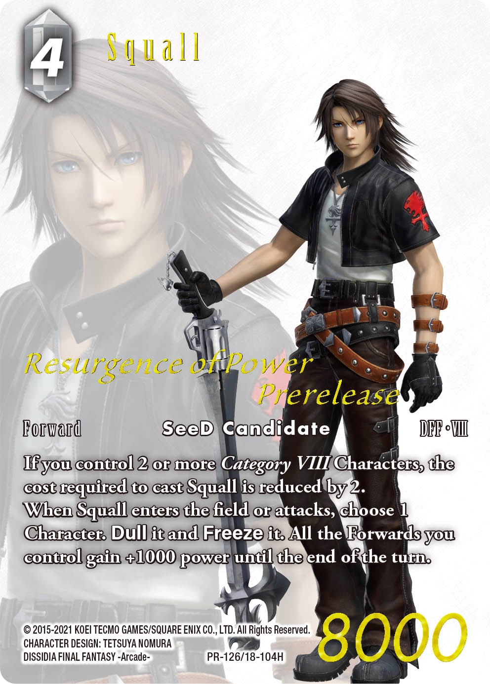 Squall (Prerelease Promo) - FF: Promo Cards - Final Fantasy TCG