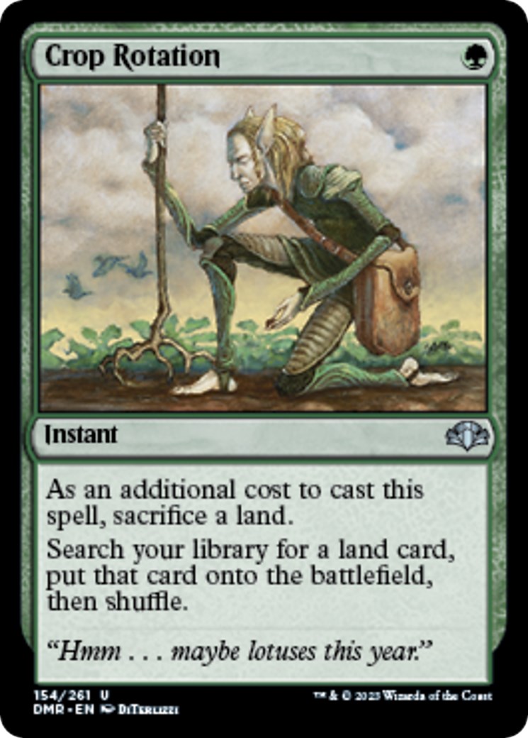 Crop Rotation - Dominaria Remastered - Magic: The Gathering