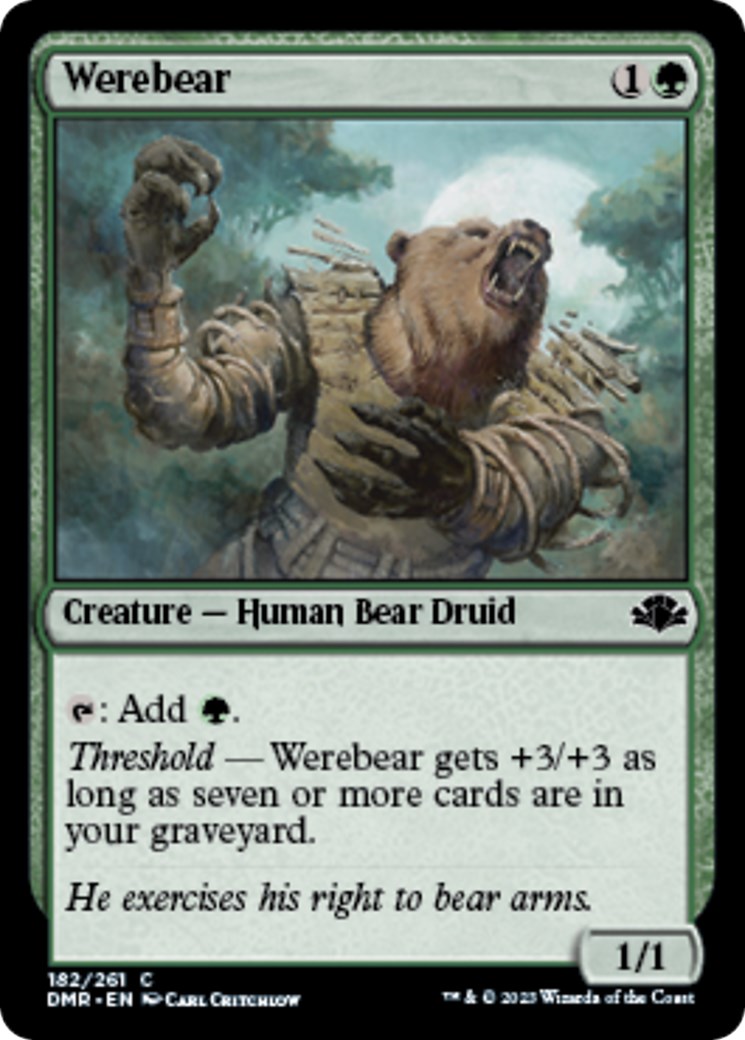 Werebear - Dominaria Remastered - Magic: The Gathering