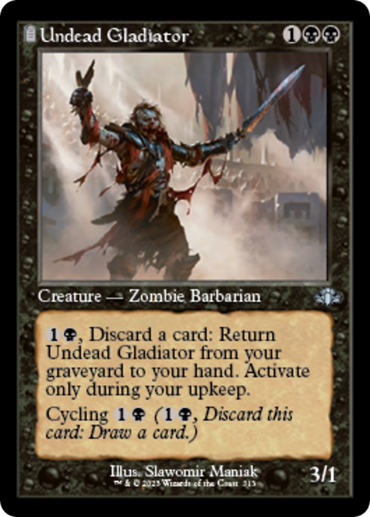 Undead Gladiator (Retro Frame) - Dominaria Remastered - Magic: The ...