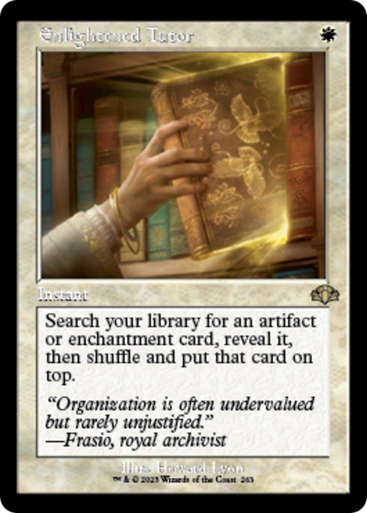Enlightened Tutor (Retro Frame) - Dominaria Remastered - Magic: The ...