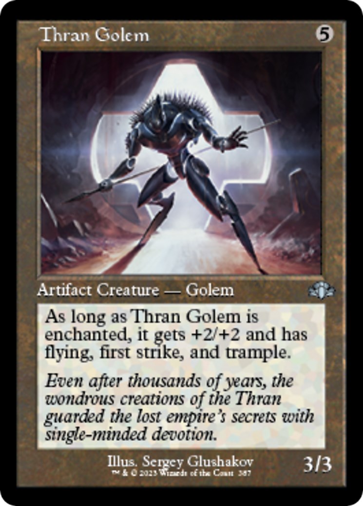 Thran Golem (Retro Frame) - Dominaria Remastered - Magic: The Gathering