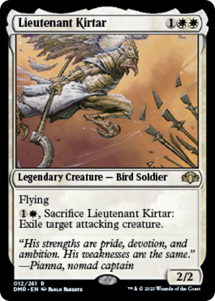 Lieutenant Kirtar - Dominaria Remastered - Magic: The Gathering