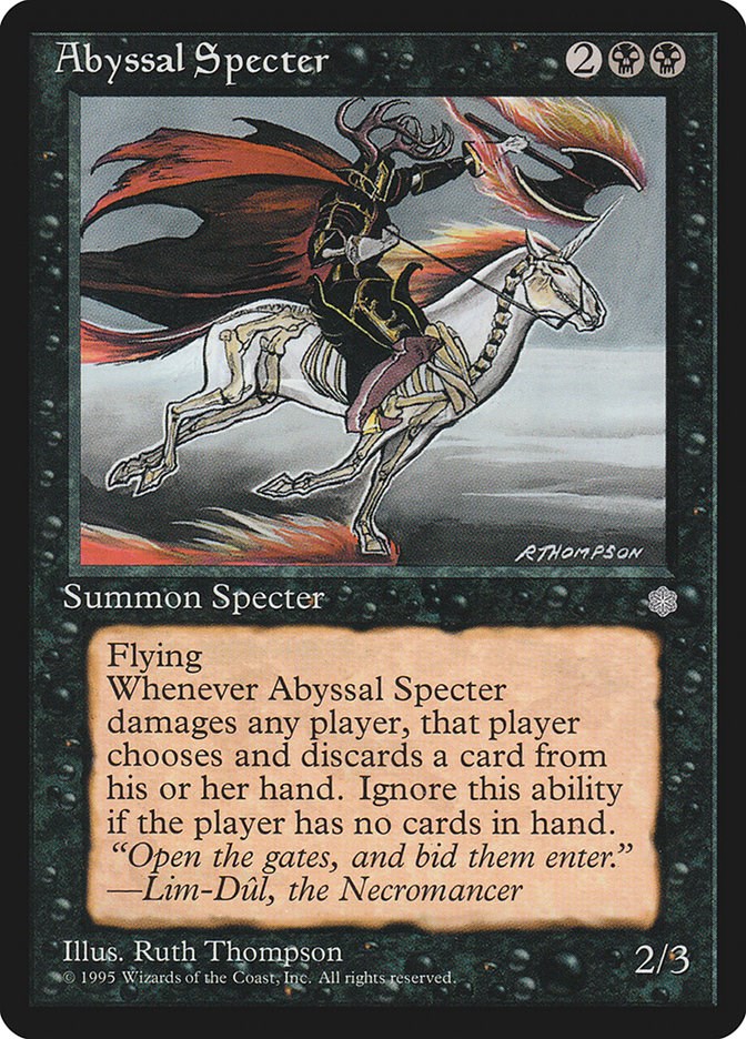 Abyssal Specter - Ice Age - Magic: The Gathering