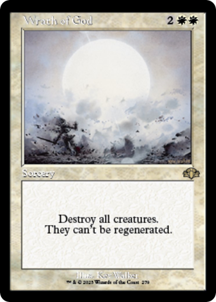 Wrath of God (Retro Frame) - Dominaria Remastered - Magic: The Gathering