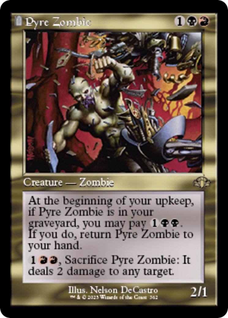 Pyre Zombie (Retro Frame) - Dominaria Remastered - Magic: The Gathering