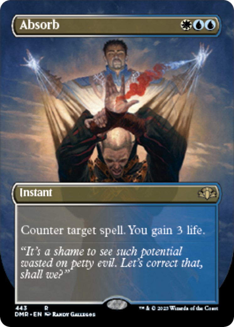 Absorb (Borderless) - Dominaria Remastered - Magic: The Gathering