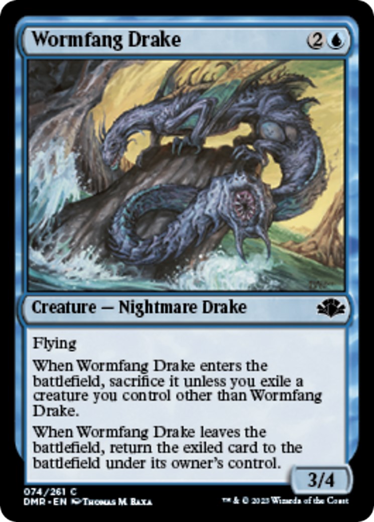 Wormfang Drake - Dominaria Remastered - Magic: The Gathering