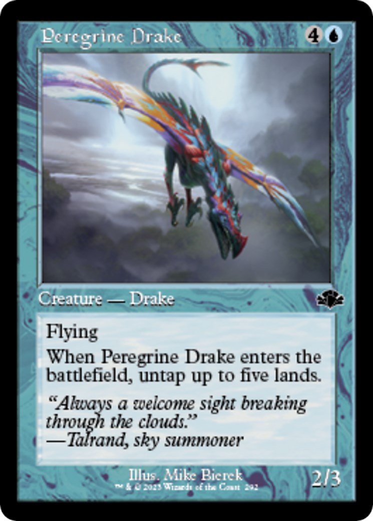 Peregrine Drake (Retro Frame) - Dominaria Remastered - Magic: The Gathering
