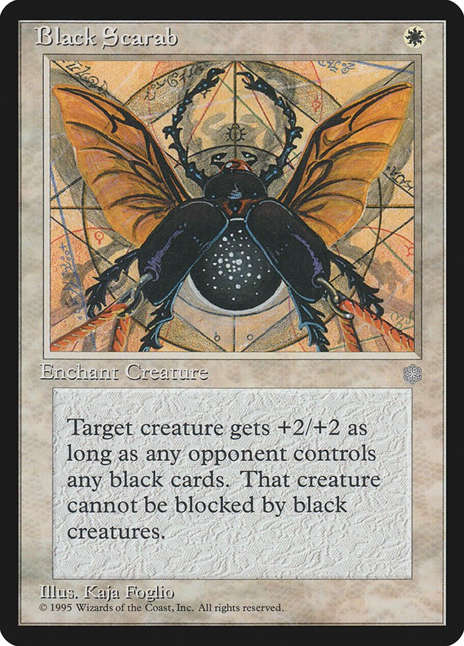 Black Scarab - Ice Age - Magic: The Gathering