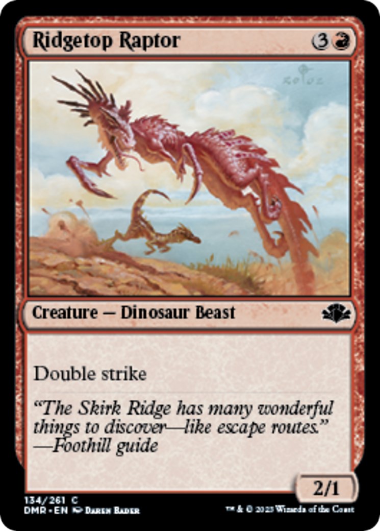 Ridgetop Raptor - Dominaria Remastered - Magic: The Gathering