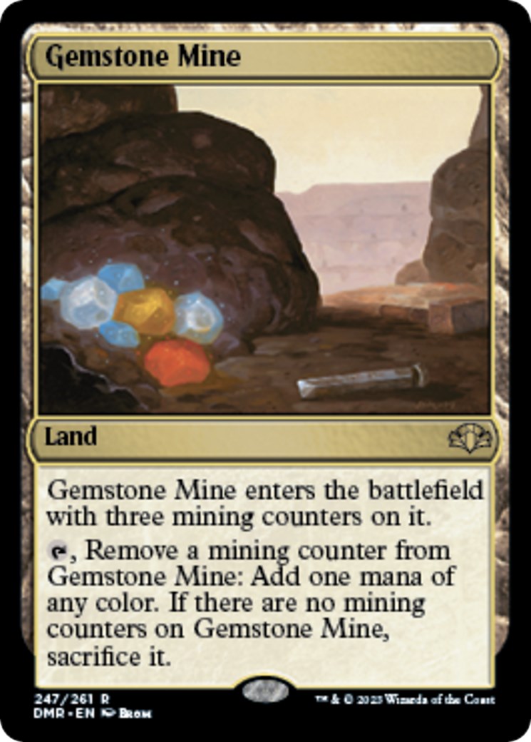 Gemstone Mine - Dominaria Remastered - Magic: The Gathering