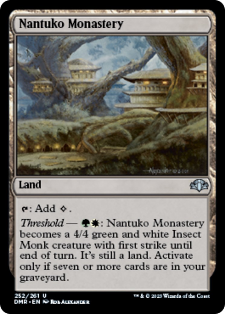 Nantuko Monastery - Dominaria Remastered - Magic: The Gathering