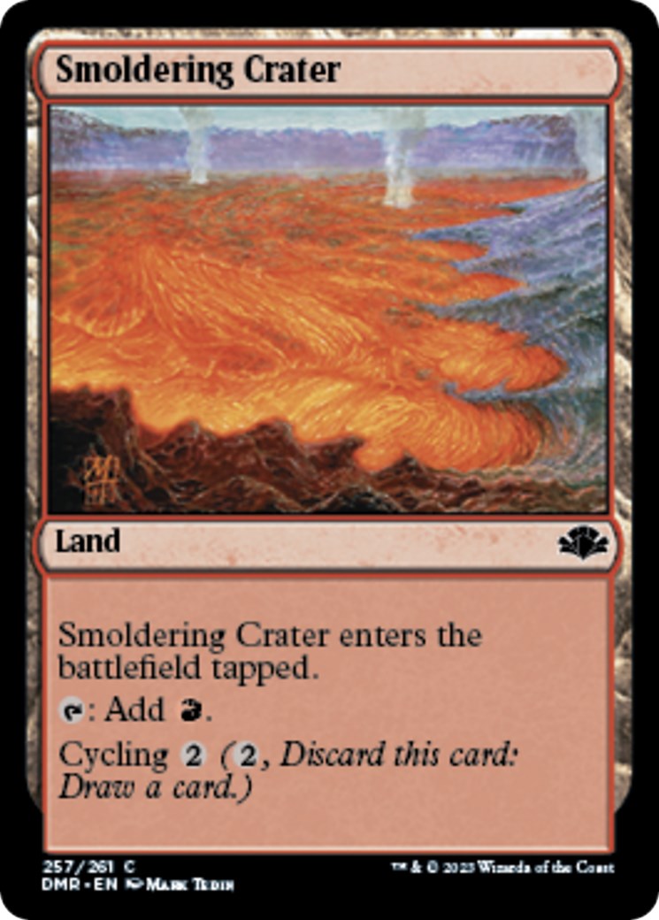 Smoldering Crater - Dominaria Remastered - Magic: The Gathering