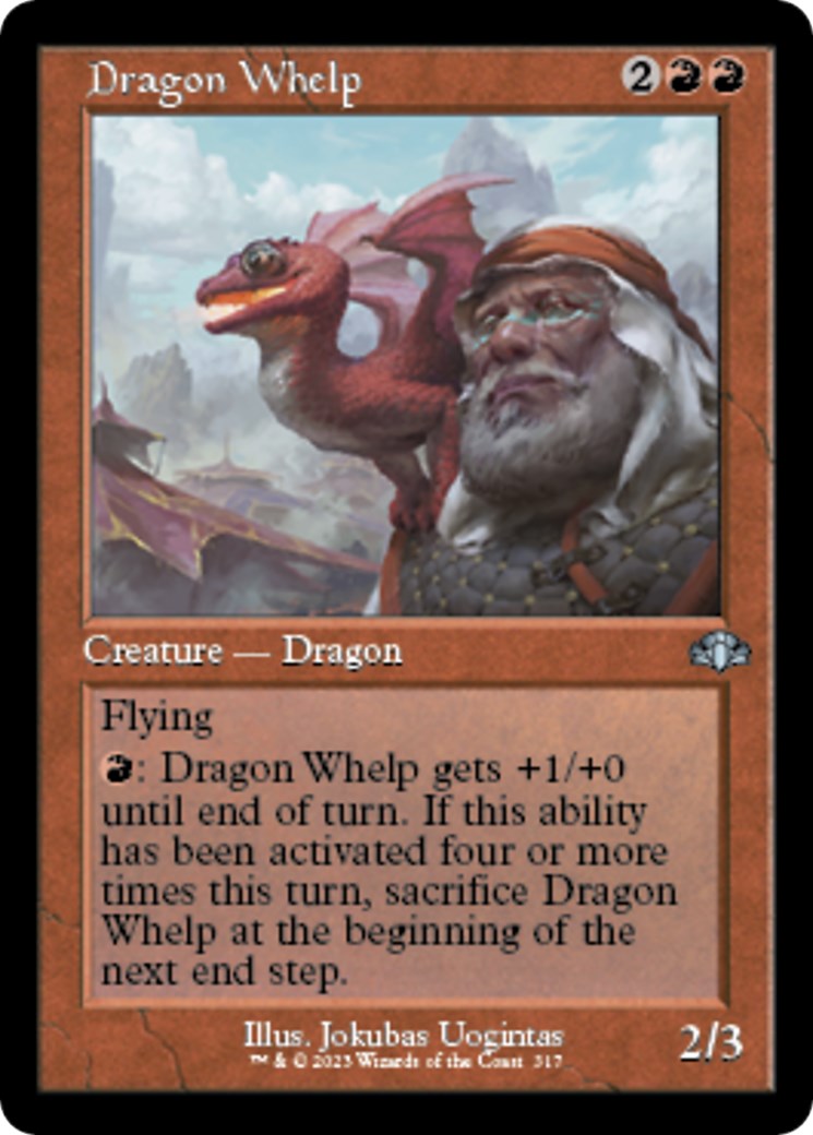 Dragon Whelp (Retro Frame) - Dominaria Remastered - Magic: The Gathering
