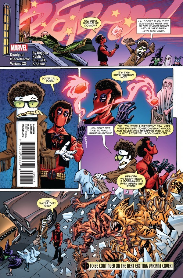 Deadpool #25 (Incentive Scott Koblish Secret Comic Variant) - Deadpool ...