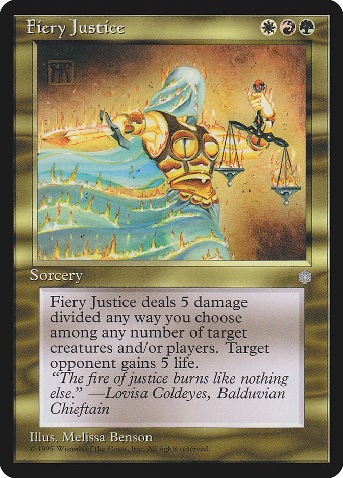 Fiery Justice - Ice Age - Magic: The Gathering