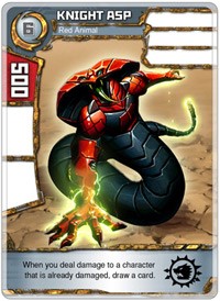 Knight Asp - Red Animal - Redakai Base Set - Redakai