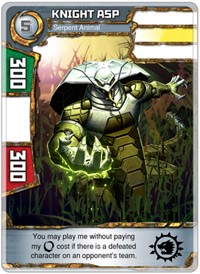 Knight Asp - Serpent Animal - Redakai Base Set - Redakai