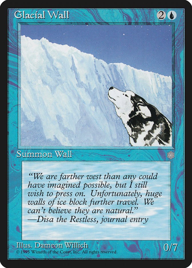 Glacial Wall - Ice Age - Magic: The Gathering