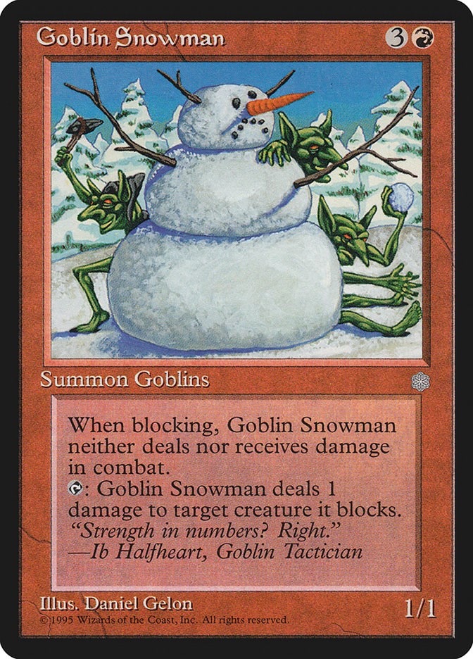 Goblin Snowman - Ice Age - Magic: The Gathering