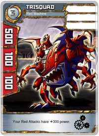 Trisquad - Red Machine - Redakai Base Set - Redakai