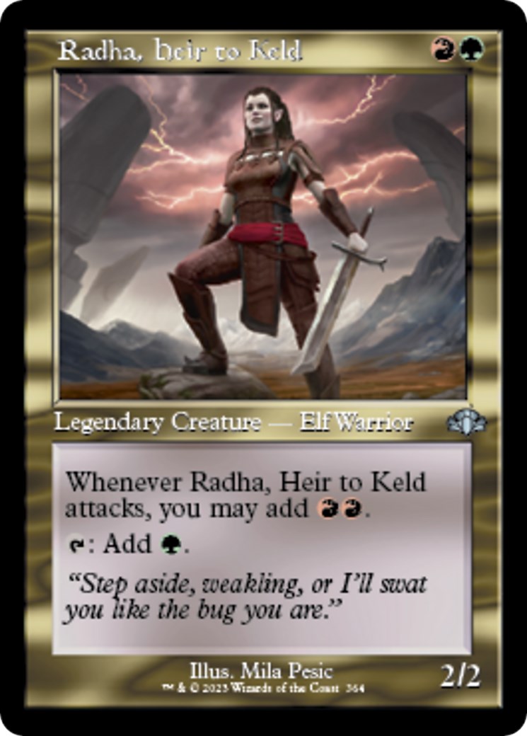 Radha, Heir to Keld (Retro Frame) - Dominaria Remastered - Magic: The ...