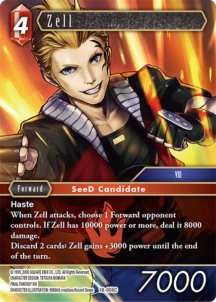 Zell - Resurgence of Power - Final Fantasy TCG