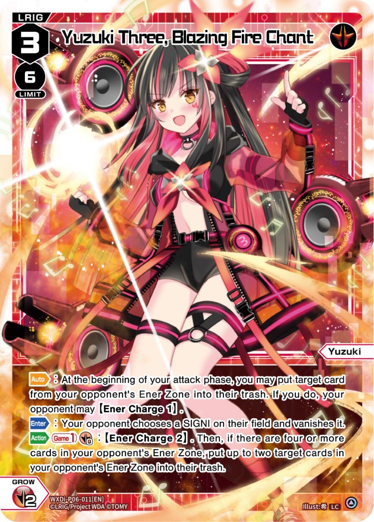 Yuzuki Three, Blazing Fire Chant - Welcome Back Diva -selector- - WIXOSS