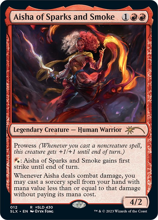 Aisha of Sparks and Smoke - SLX Cards - Magic: The Gathering