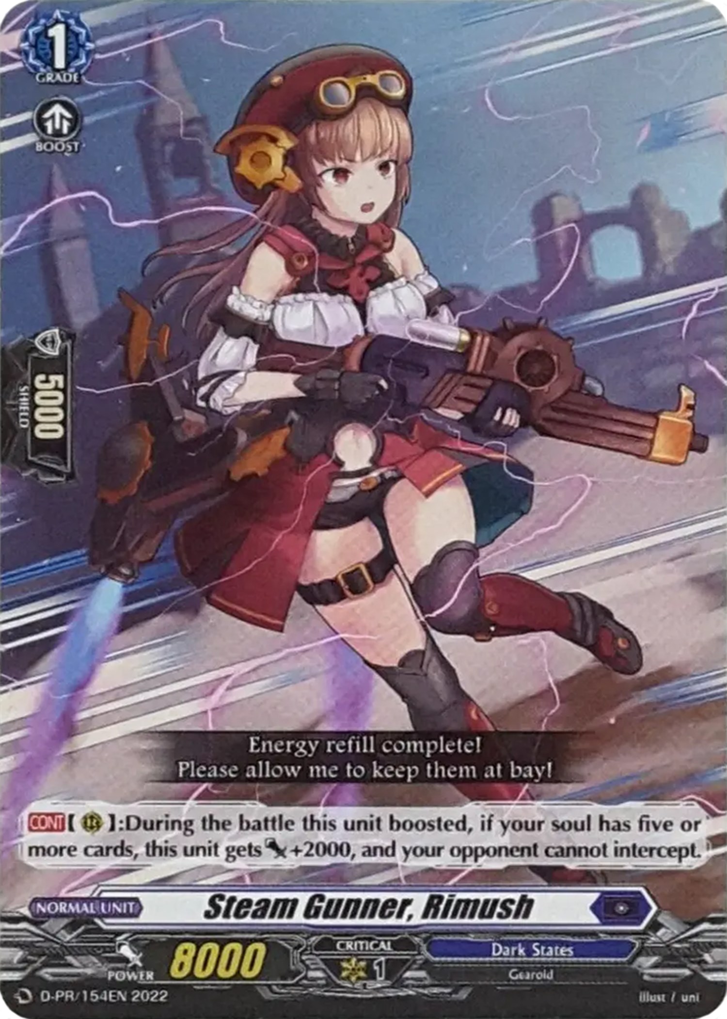 Steam Gunner, Rimush (154) - D Promo Cards - Cardfight Vanguard