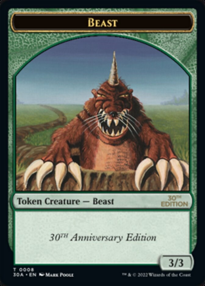 Beast Token - 30th Anniversary Edition - Magic: The Gathering
