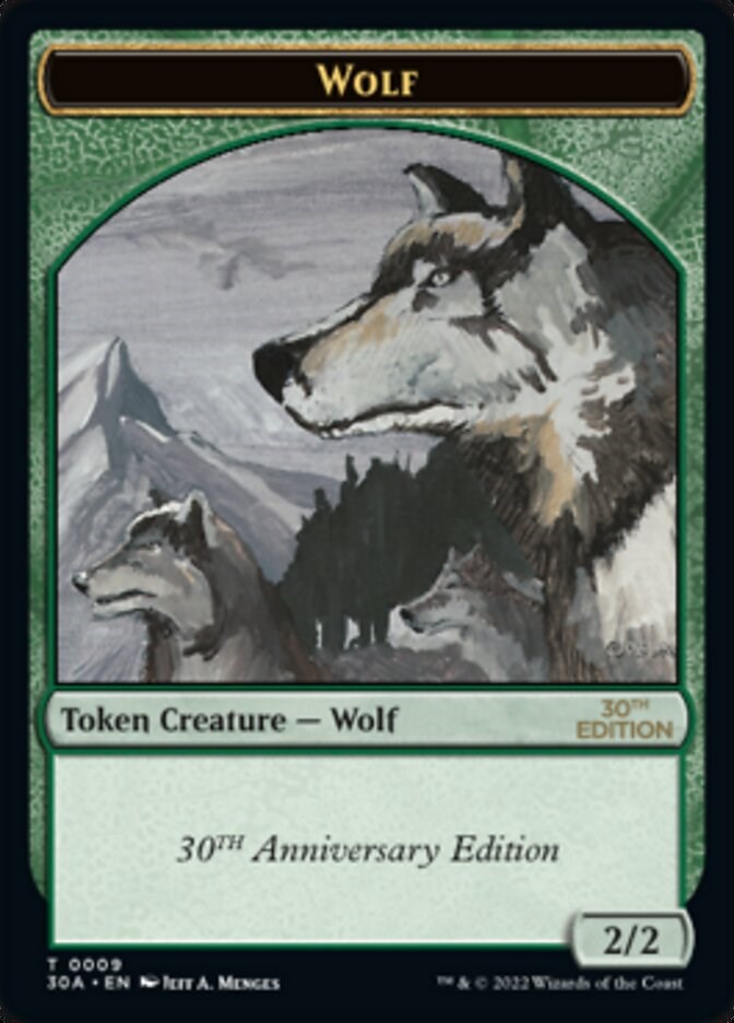 Wolf Token - 30th Anniversary Edition - Magic: The Gathering