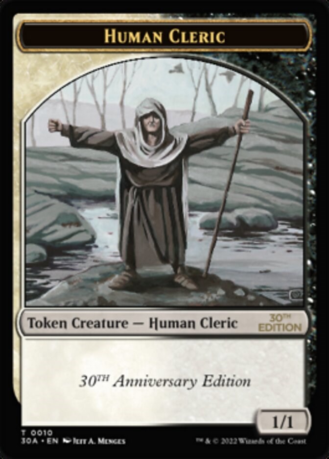 Human Cleric Token - 30th Anniversary Edition - Magic: The Gathering