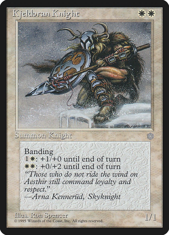Kjeldoran Knight - Ice Age - Magic: The Gathering
